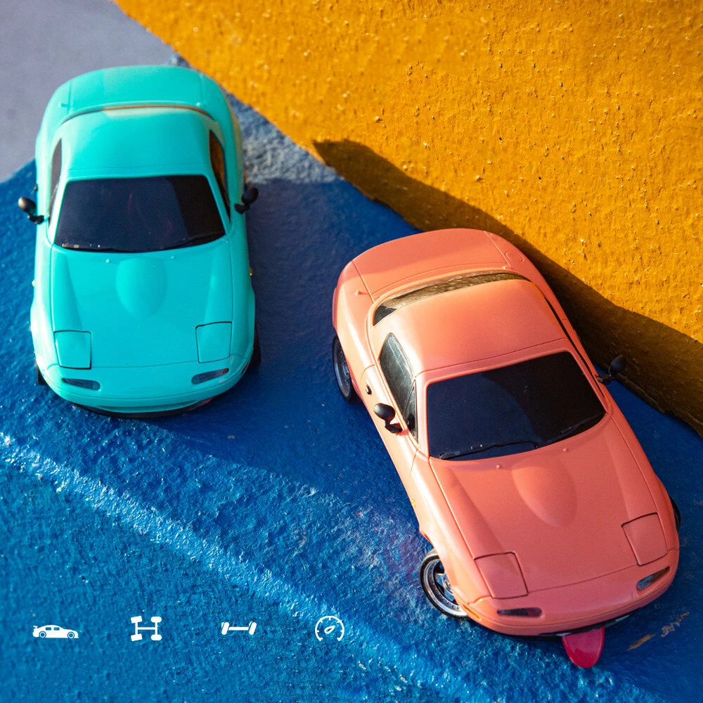 LDRC 1804 Mazda MX-5 RC Drift Car - 1/18 Scale RWD with Gyro, LED ...