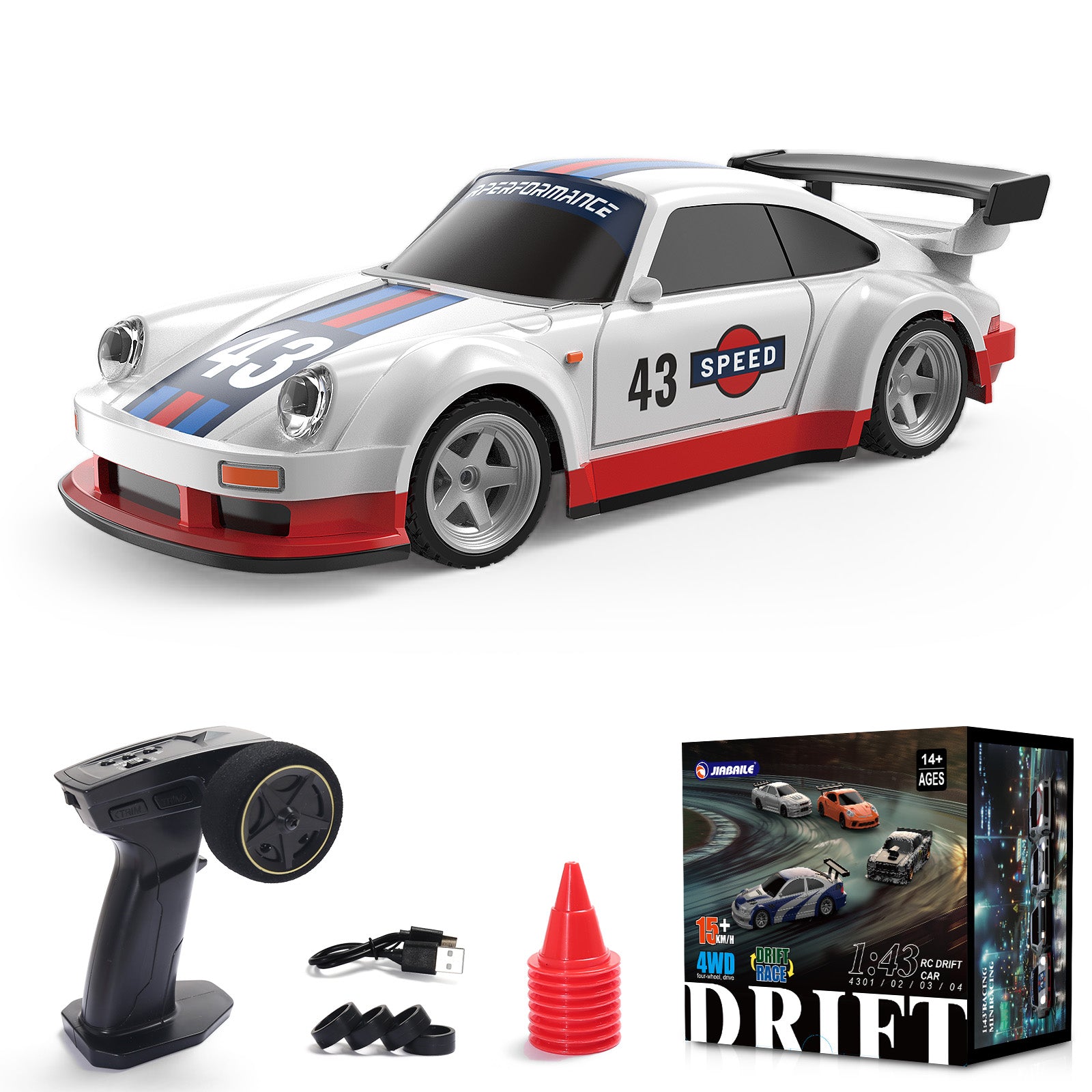 Jiabaile 1/43 Scale RC Drift Car | 4WD Mini Drift Car | BestBuyBoxes