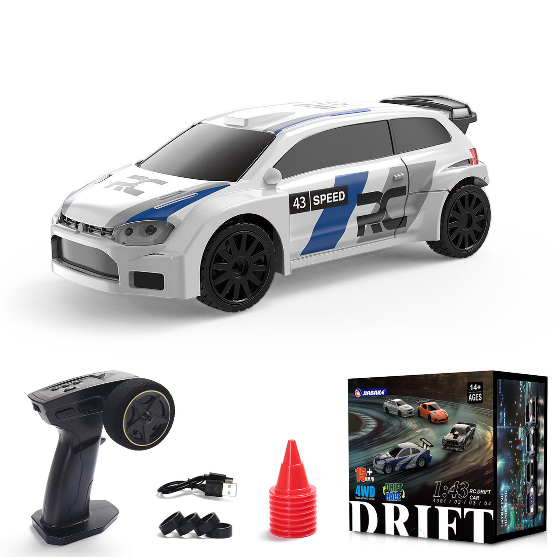 Jiabaile 1/43 Scale RC Drift Car | 4WD Mini Drift Car | BestBuyBoxes