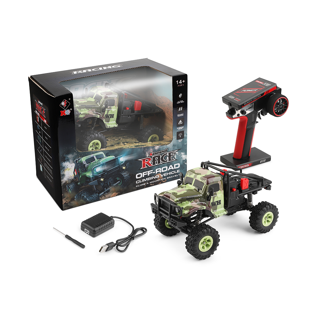 WLTOYS 184021 1/18 Scale Electric 4WD RC Rock Crawler - High-Torque 130 ...